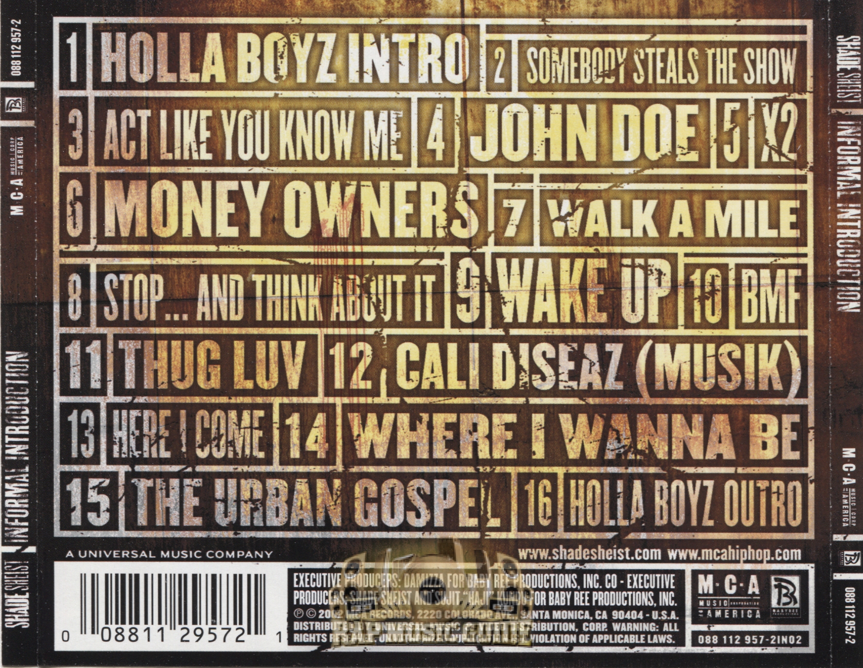 Sept. 10: Shade Sheist Releases Informal Introduction. (2002) - On This ...